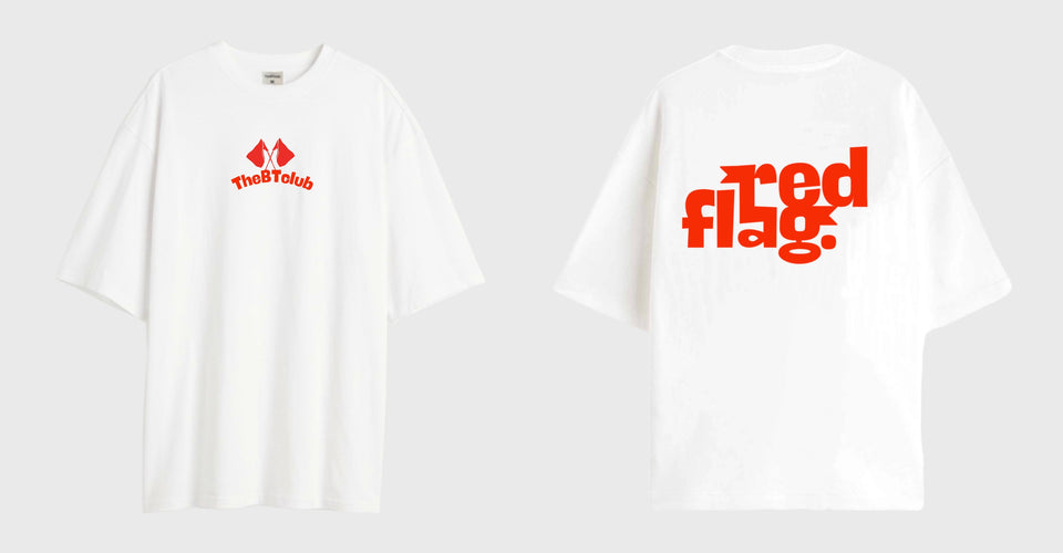 Red Flag - Oversized T-shirt – TheBTclub